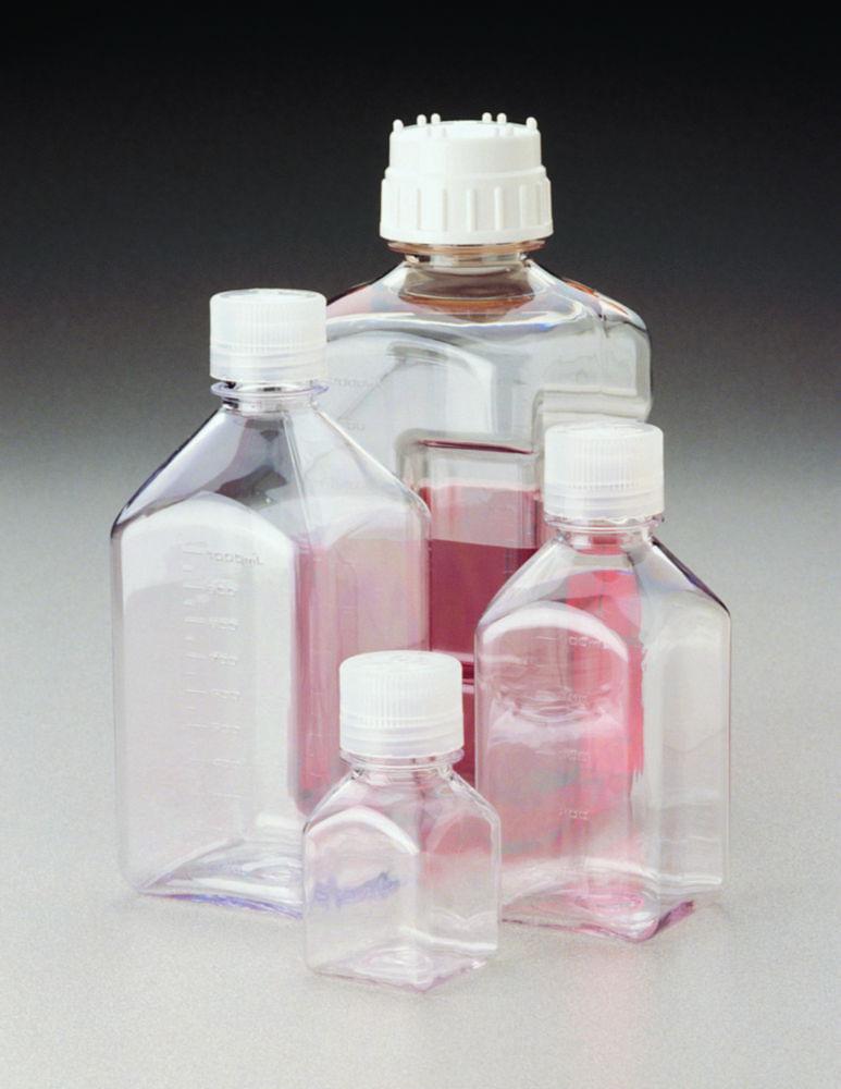 Thermo Nalgene Square Bottle 1000 mL PC Grad with Screw Cap ...