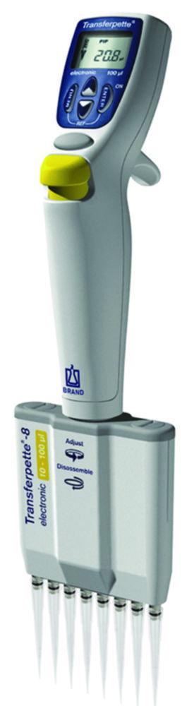 BRAND Transferpette 10–200 µL Electronic 8-Channel Pipette with ...